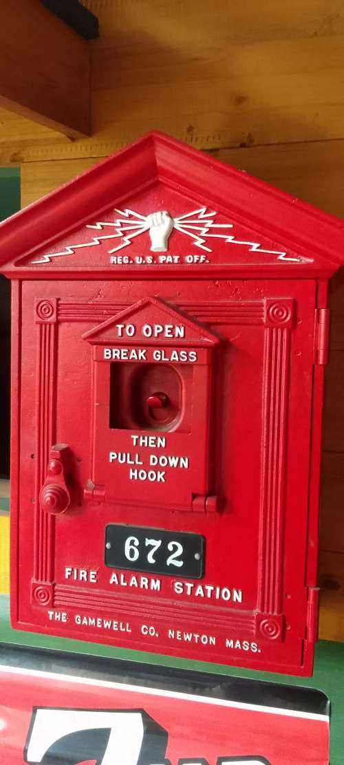 Fire Accessories - antique fire alarm box cast iron was listed for R6 ...